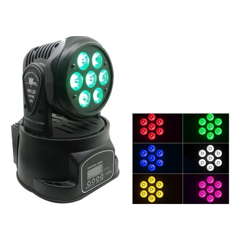 GENERICO Cabeza Móvil Robótica LED RGBW DMX para Eventos y Escenarios ...