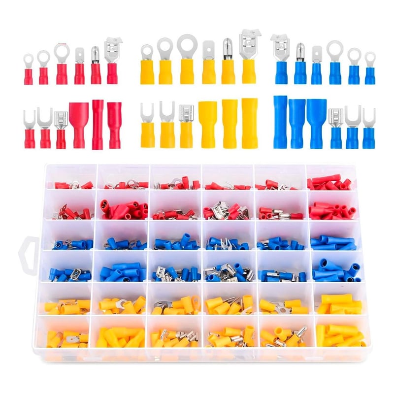 GENERICO Kit de 840 Terminales Conectores de Cable Aislados | falabella.com