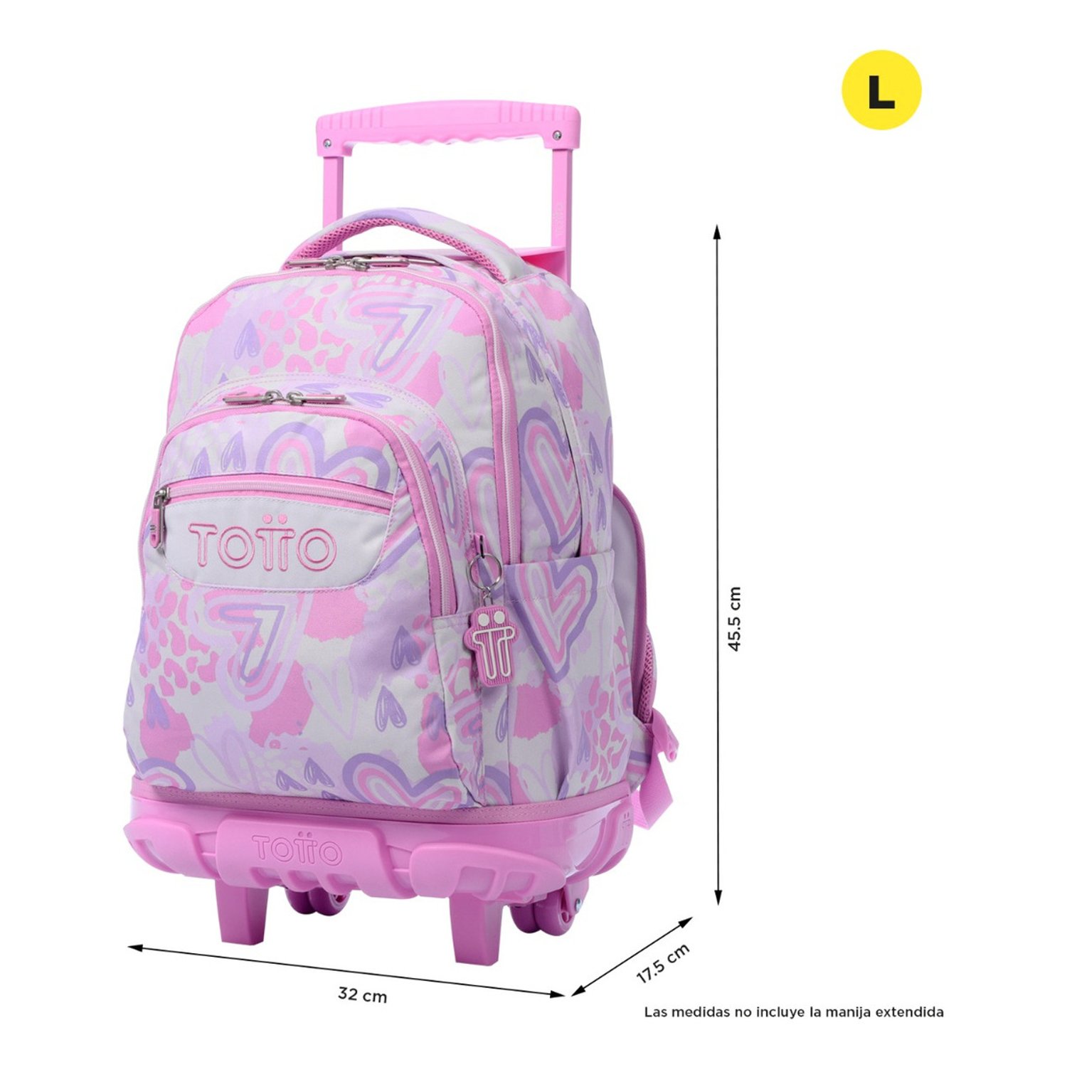 TOTTO Totto Mochila Ruedas Escolar Niña Rpet Eco003 | falabella.com