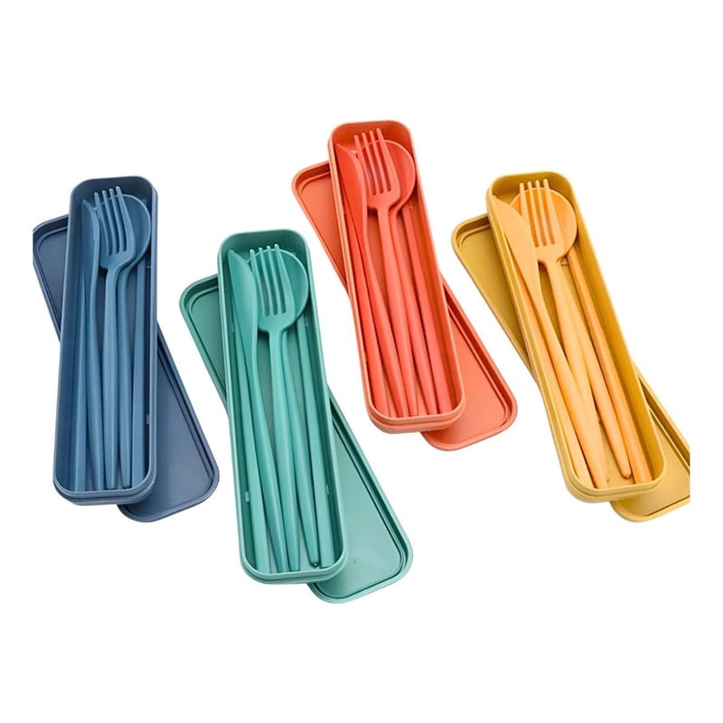 GENERICO Set Portátil de Cubiertos Ecológicos - 6 Piezas | falabella.com