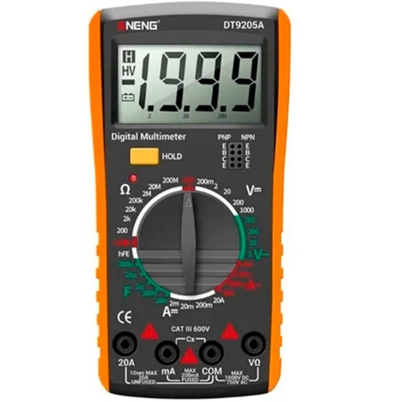 GENERICO Multitester Multímetro Tester Digital Lcd Dt9205a | falabella.com