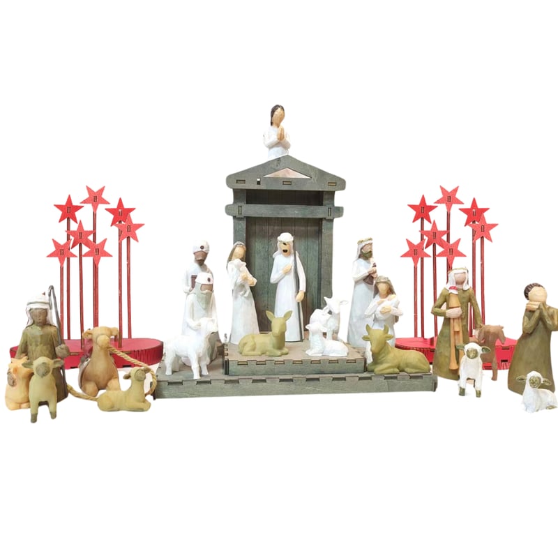 GENERICO Pesebres Navideños 10 Piezas Pesebre Artesanal | falabella.com