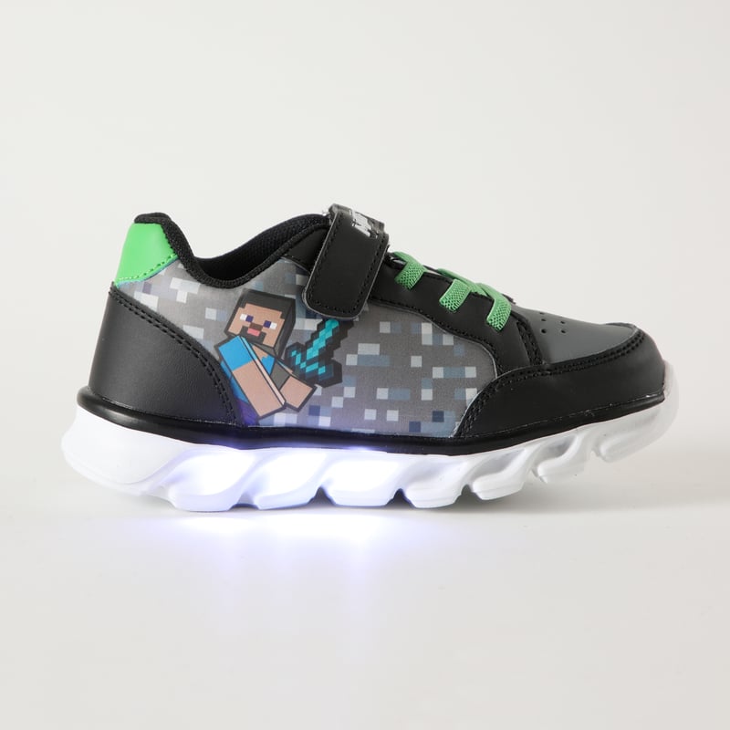 MINECRAFT Zapatilla Con Luces Niño Espada Negro Minecraft | falabella.com