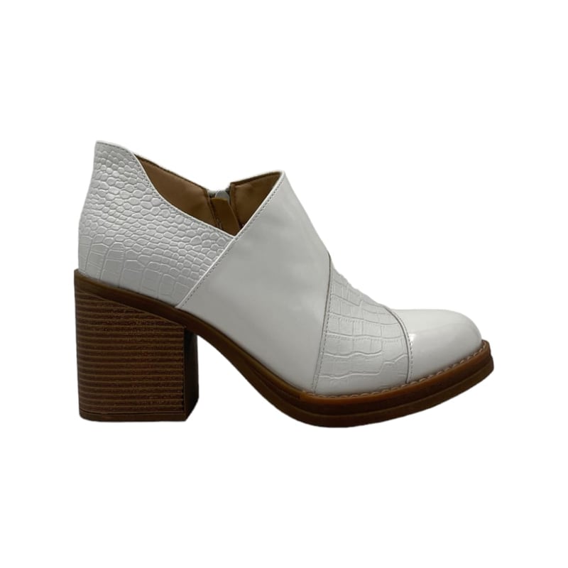 PAND G Botín Blanco Taco Mujer | falabella.com