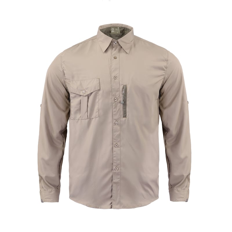 ABSOLUTE ZERO Camisa Outdoor Lightwind UV Beige | falabella.com