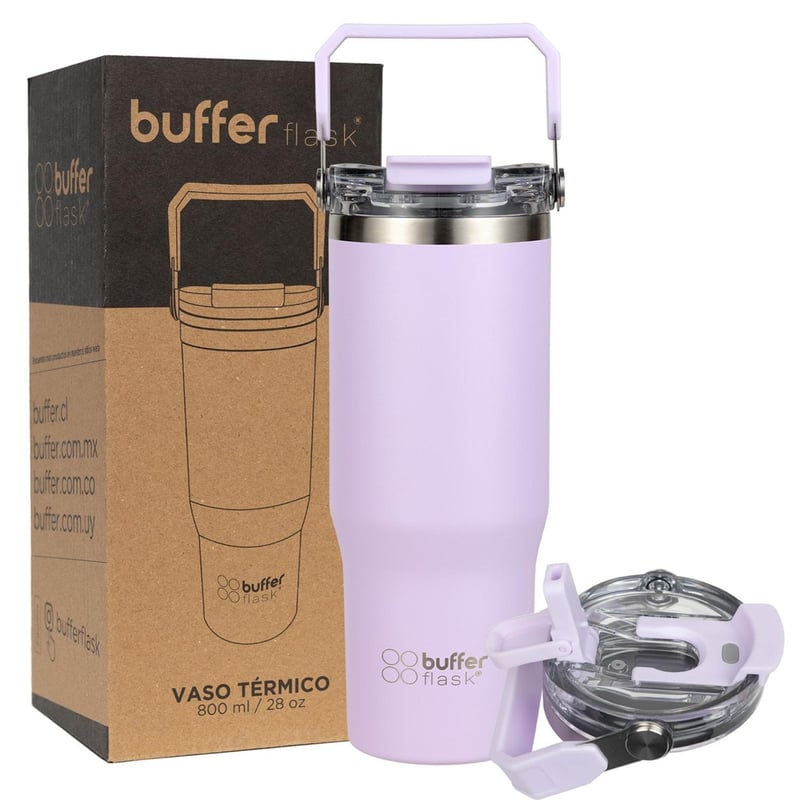 BUFFER FLASK Vaso Tumbler Termico Botella Agua Buffer Inox 830 ml ...