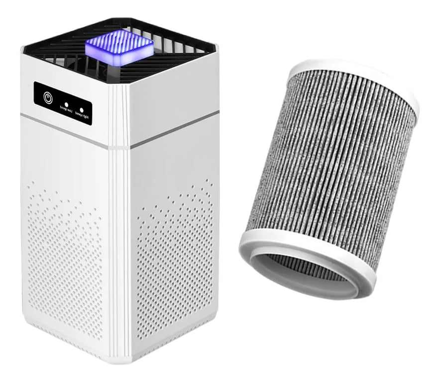 KUANGYE Purificador De Aire Usb Filtro Hepa Casa Portátil Para 50m2 ...