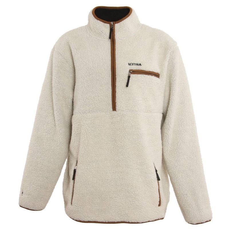 NIXON Poleron Men Sherpa Half Zip Beige Brown - Beige | falabella.com