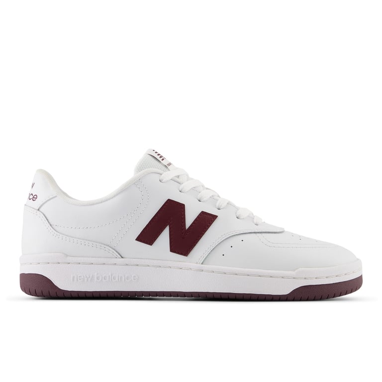 NEW BALANCE Zapatillas Urbanas Hombre New Balance 80 Blanca/Burdeo ...