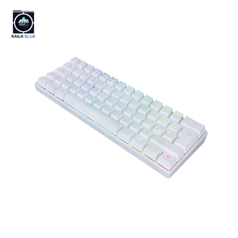 NEWSKILL Teclado Inalambric Gamer Pyros Ivory RGB Switch Outemu Blue ...