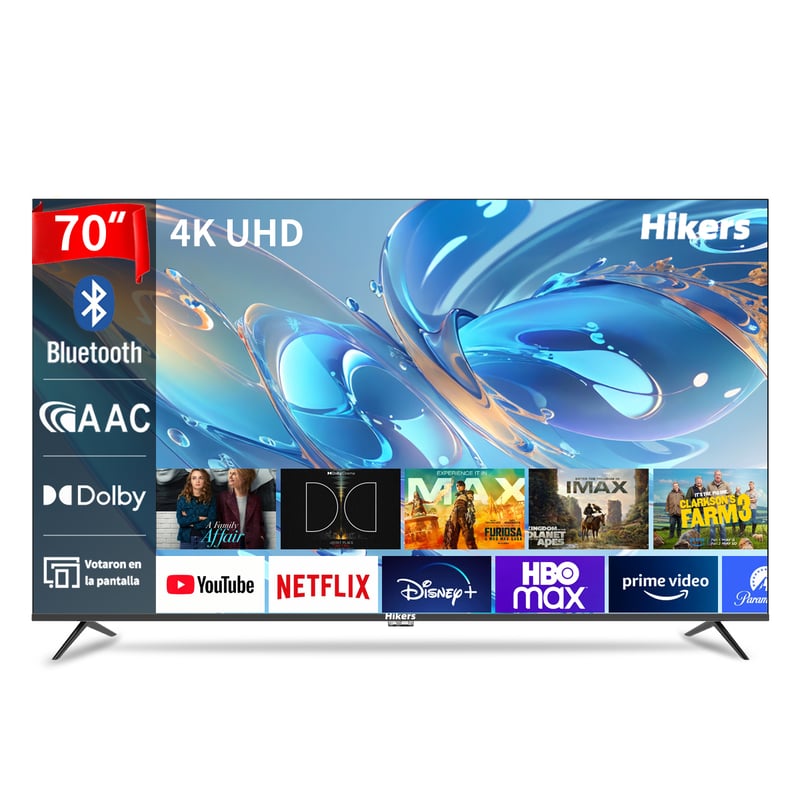 HIKERS Smart TV 70” Hikers TIZEN 4K Ultra HD | falabella.com