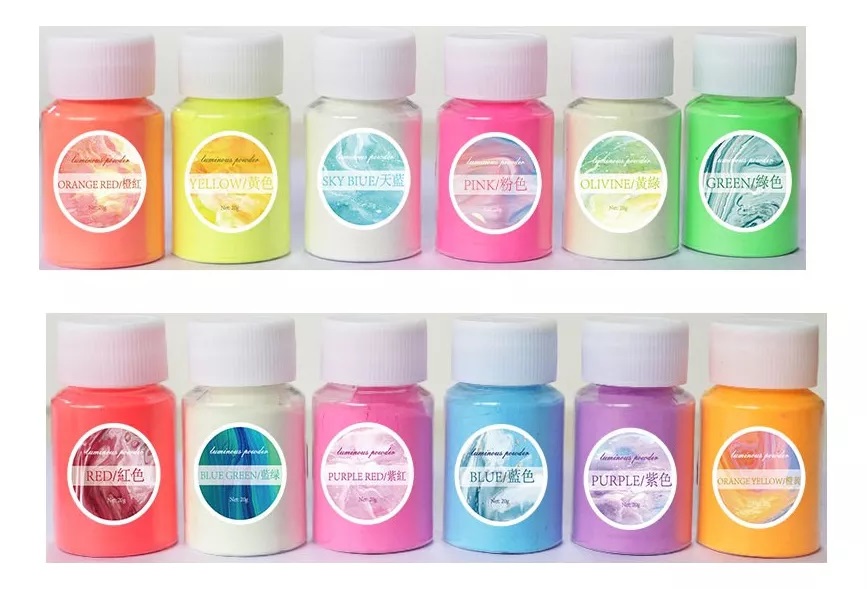 GENERICO Pigmento Polvo Resina Uv 12 Colores Fluorescente | falabella.com