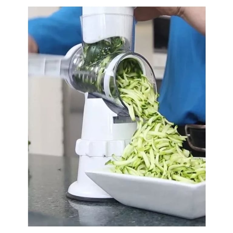 Generico Rallador Rebanador De Verduras Manual Multifuncional 3 En 1