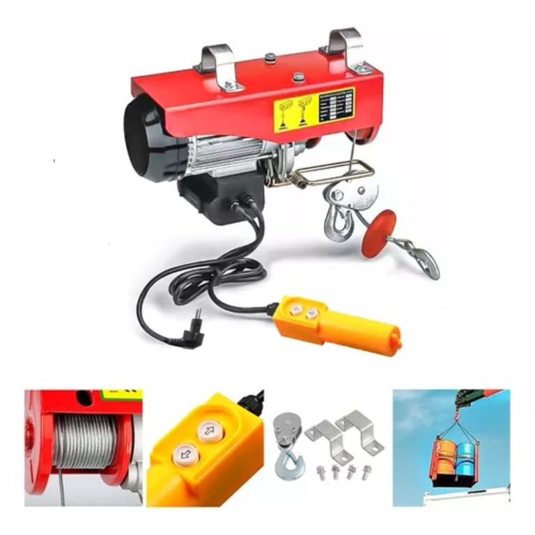 Tecle Electrico Levante De 1200kg 12 MT De Cable Acero 1850w | Sodimac ...