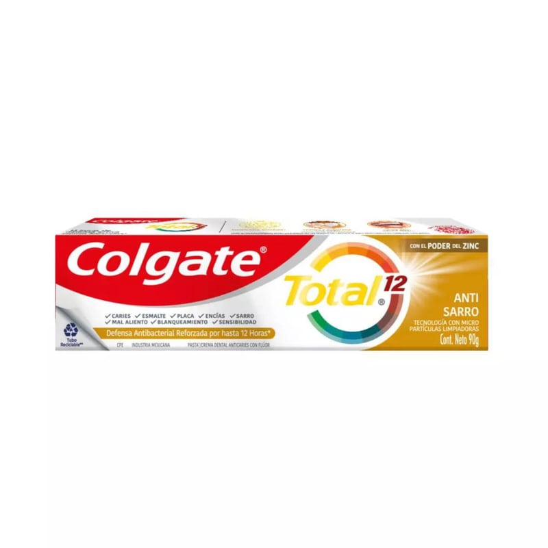 COLGATE Colgate Pasta Dental Total 12 Anti Sarro 90g | falabella.com