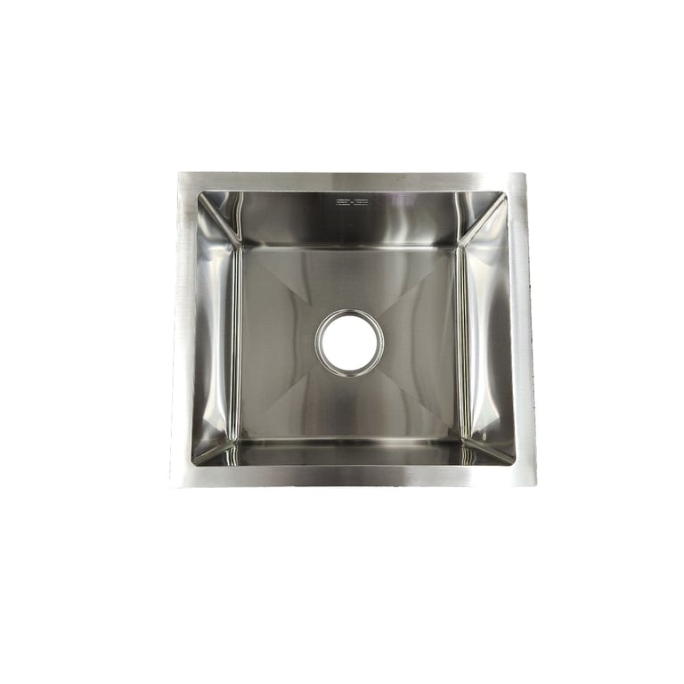 Lavaplatos acero inoxidable 41x41 Deluxe sobre o bajo cubierta ...