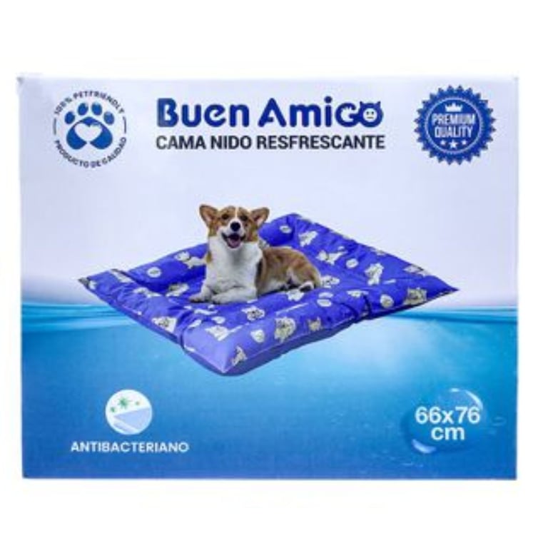 GENERICO Cama Nido Con Gel Refrescante Para Mascotas 66x76cm Verano ...