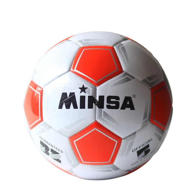 GENERICO BALON FUTBOL MINSA Tamaño oficial 5 - Rojo | falabella.com