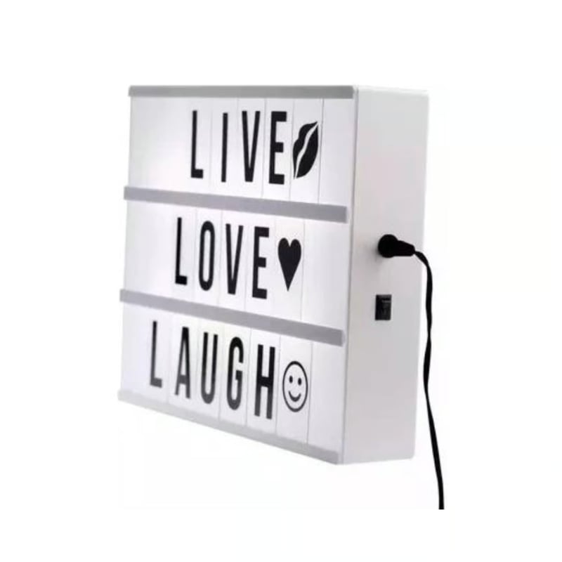 GENERICO Cartel Caja de letras con Luz LED A4 Decoración | falabella.com