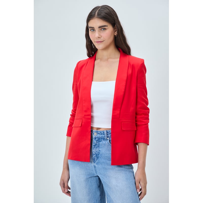 IO Blazer Formal Liso Rojo iO | falabella.com