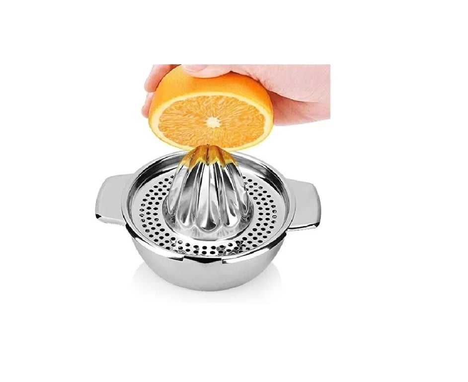 GENERICO Exprimidor Manual De Jugo Limón Naranjas Acero Inoxidable Gris ...