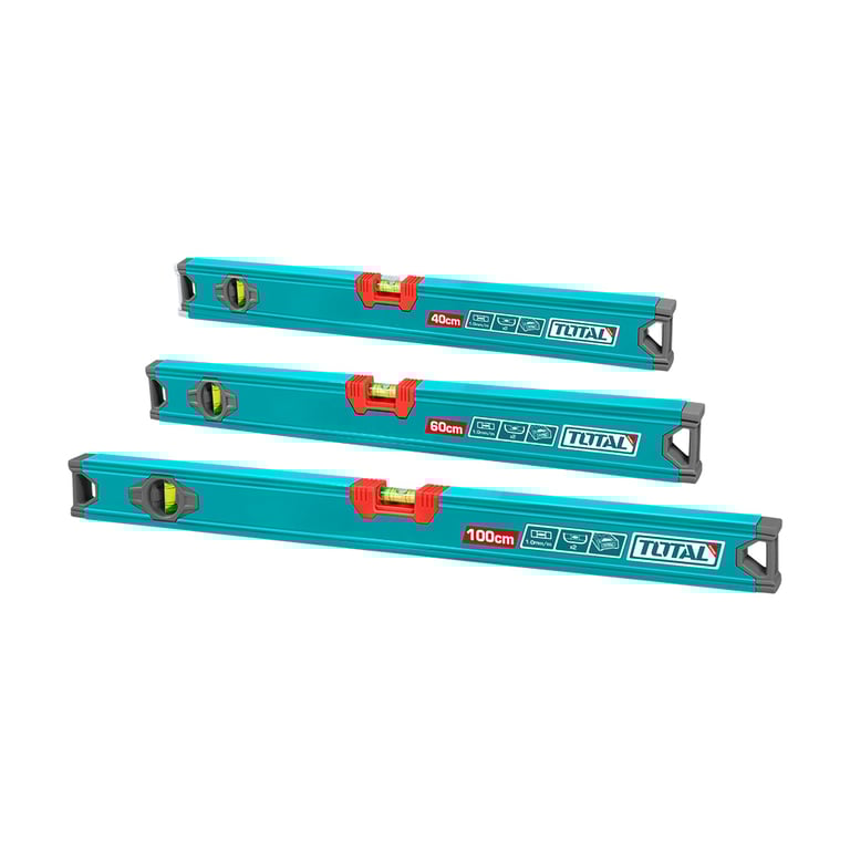 TOTAL TOOLS Set 3 Niveles Burbujas Super Total | falabella.com