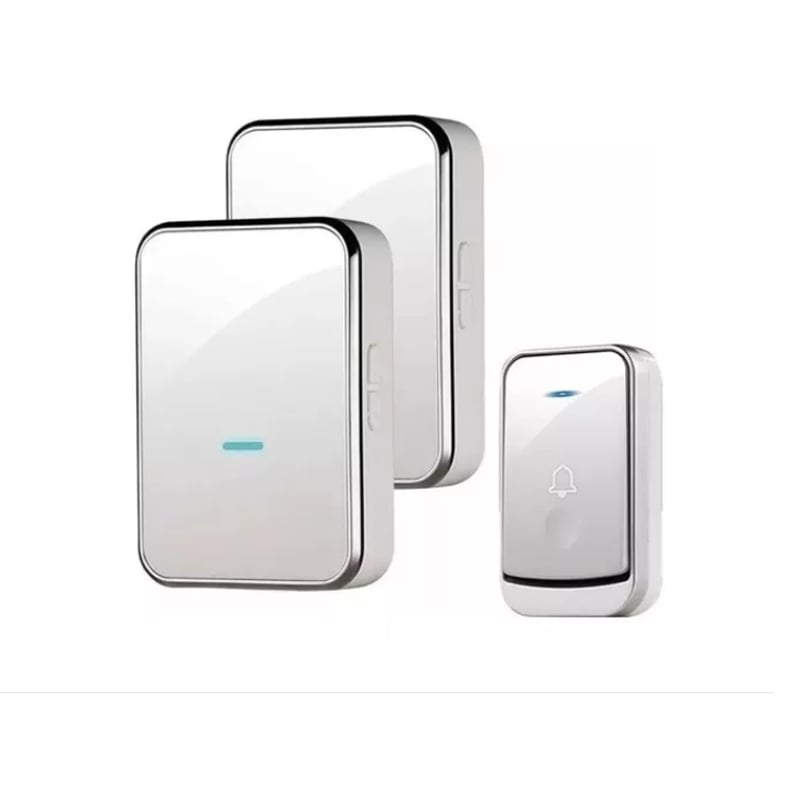 Timbre Inalámbrico Impermeables Exterior Con 2 Receptores | Sodimac ...