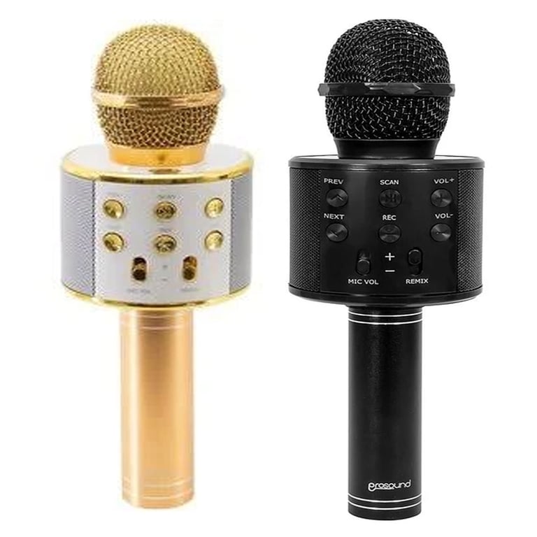 KIT 2 MICROFONOS CON PARLANTE BLUETOOTH INALAMBRICO, RECARGABLES ...