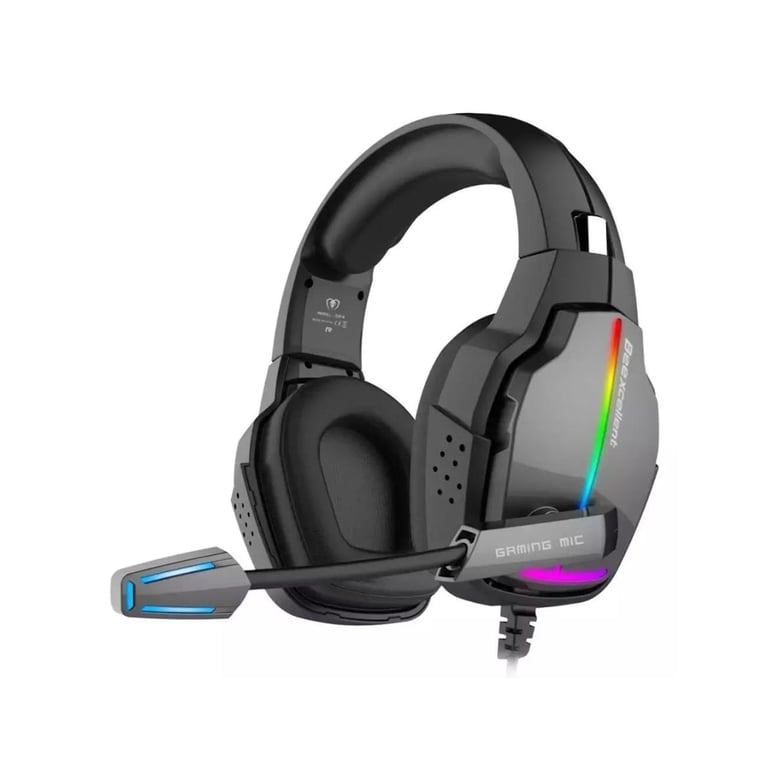BEEXCELLENT Audífono Gamer Rgb Beexcellent Gm-8 Black Multiplataforma ...