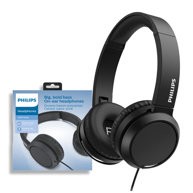 PHILIPS Audifonos Philips Con Manos Libres Tah4105 Series 4000 - Negro ...