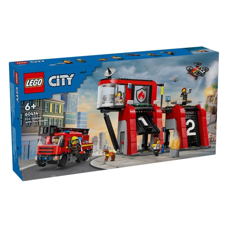 Lego City Estación De Bomberos Con Camión De Bomberos (60414) | Sodimac - Falabella