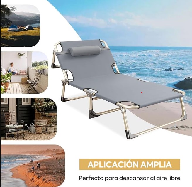 GENERICO reposera playa plegable con almohadillla | falabella.com