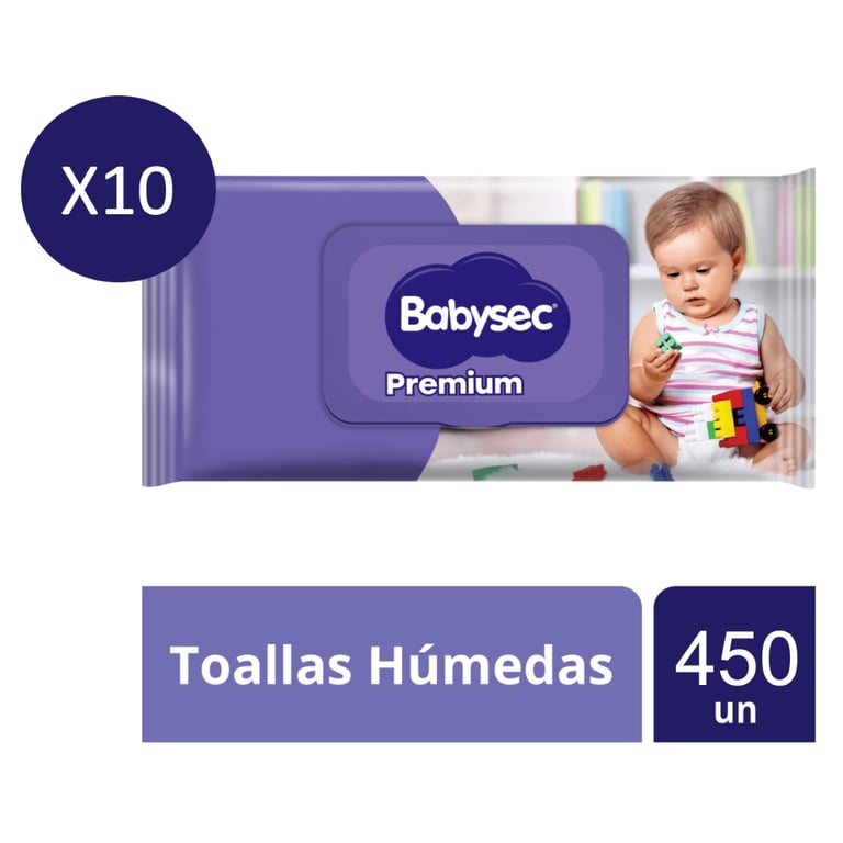 BABYSEC Pack 10 Toallitas Húmedas Babysec Premium 45 un | falabella.com