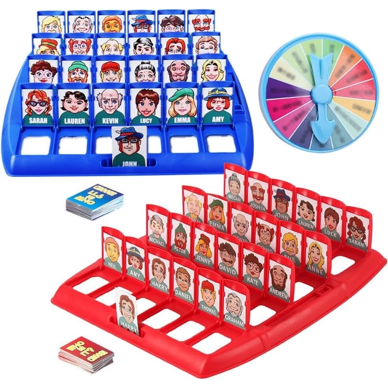 TATEE 2 pcs Juego De Mesa adivina quien soy rojo y azul | falabella.com