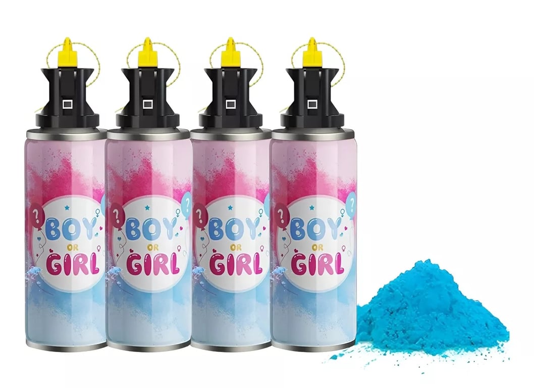 Set 4 Extintor Humo Revelacion De Genero Cañon Spray Color | Sodimac ...