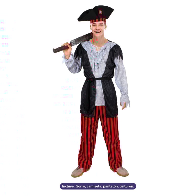 TRAJE PIRATA ZOMBIE S | Sodimac - Falabella
