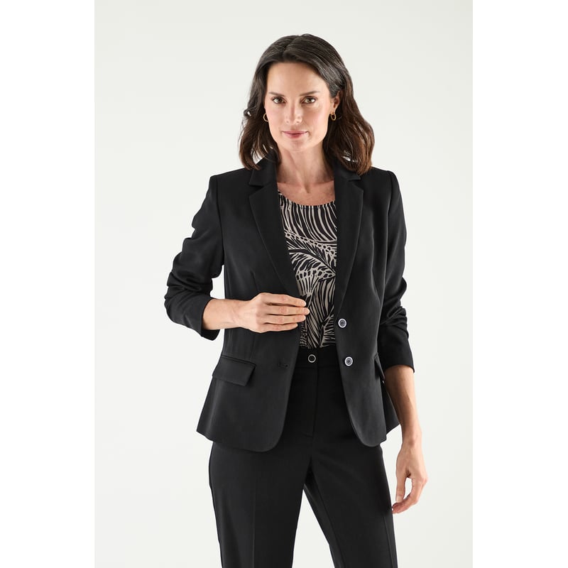 MA GRIFFE Blazer Dos Botones Negro Magriffe | falabella.com