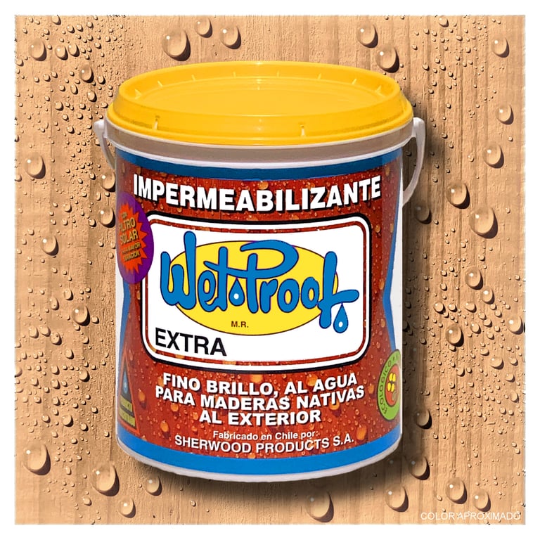 WETPROOF BARNIZ MADERA EXTERIOR SEMI BRILLO WET PROOF® EXTRA PINO OREGON 1 GAL | falabella.com