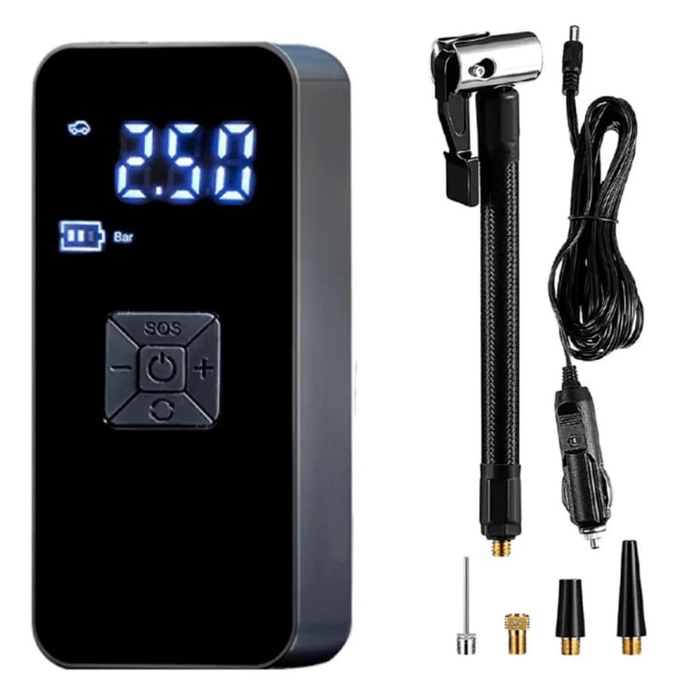 Compresor De Aire Portatil Inflador Neumaticos Auto Digital | Sodimac ...