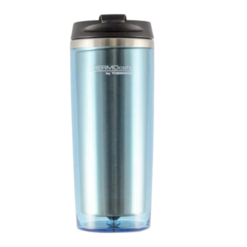 THERMOS MUG DOBLE PARED 350ML TRASLÚCIDO INTERIOR AC INOX THERMOS CAFÉ ...