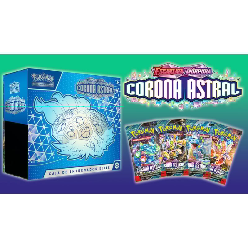POKEMON Cartas Pokemon Tcg Elite Trainer Box Español Corona Astral ...