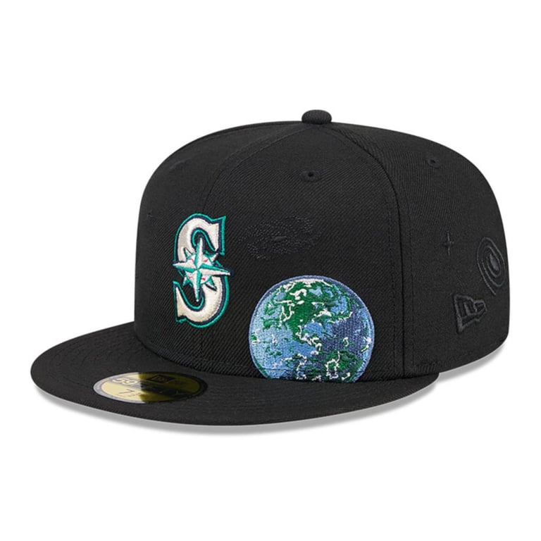 NEW ERA Gorra 59Fifty Seattle Mariners MLB New Era Global Black ...