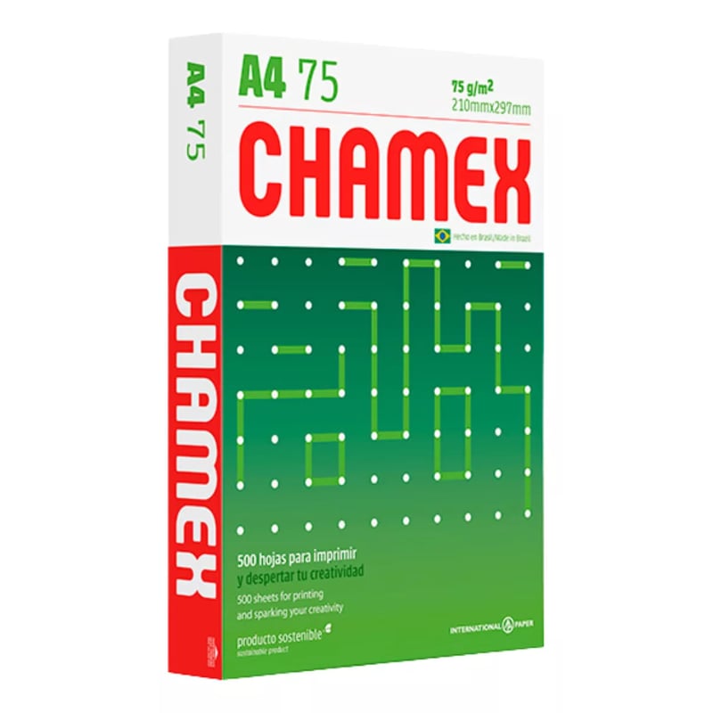 CHAMEX Resma Chamex A4 De 75 g X 500 Hojas Premium | falabella.com
