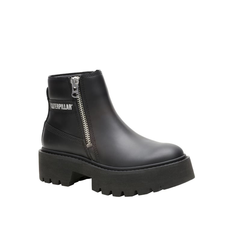 CAT Botin Cuero Mujer Colorado Max Chelsea Negro CAT | falabella.com