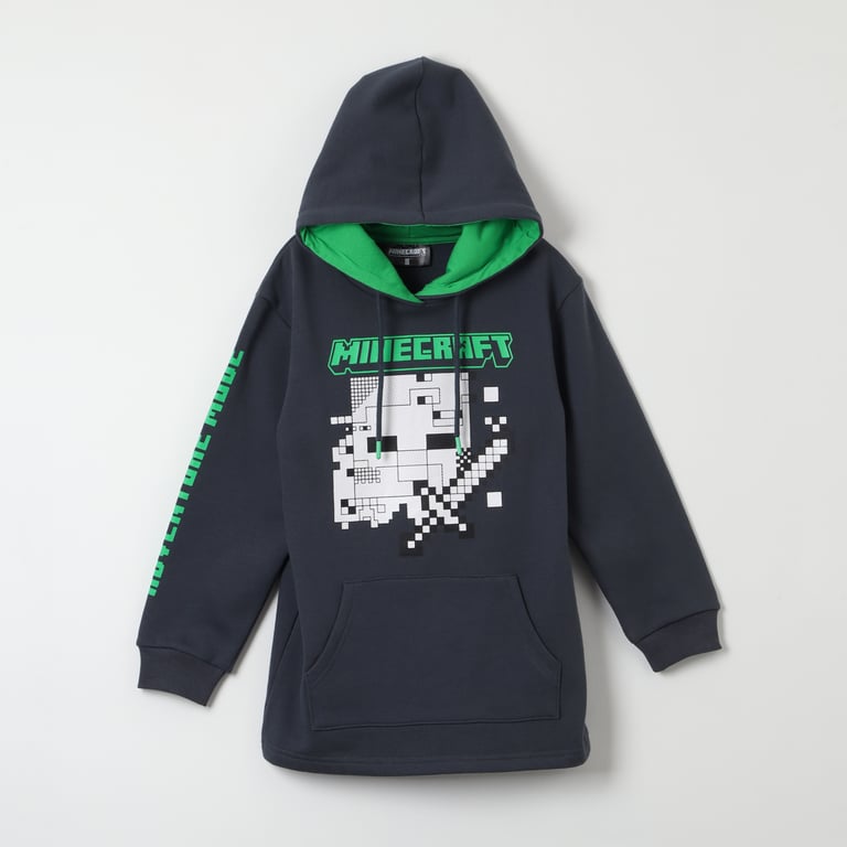 MINECRAFT Poleron Cerrado Niño Adventure Mode Negro Minecraft ...