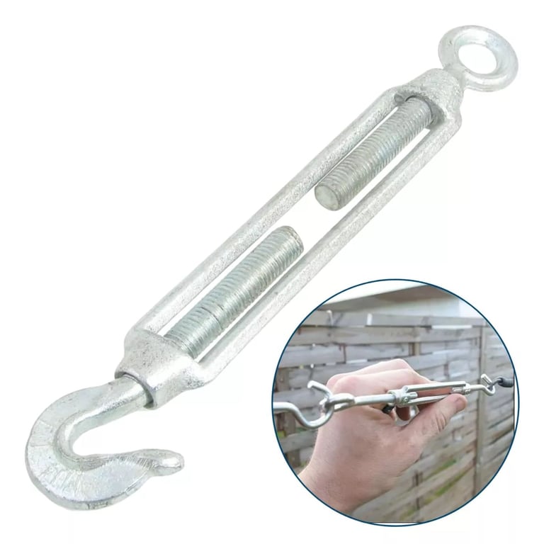 Tensor Ojo Gancho 5/16 M8 Galvanizado 12 Unidades Dicas | Sodimac ...