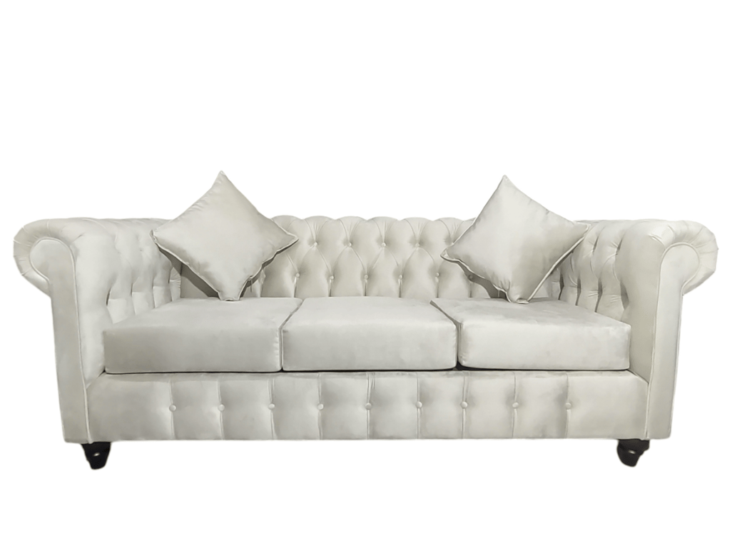 GENERICO Sofa Chesterfield 3 Cuerpos Beige Super Soft | falabella.com