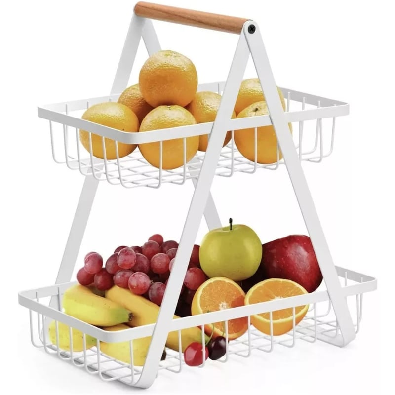 Frutera Panera Rack Organizador Metal 2 Niveles Rectangular | Sodimac ...