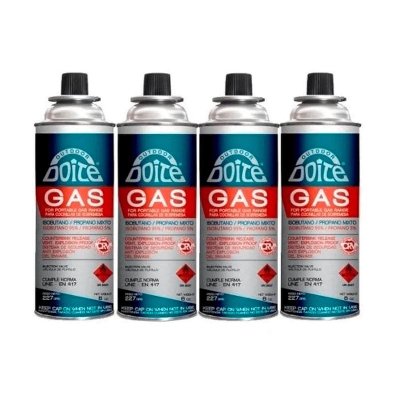 Gas butano 4 unidades 227grs Doite | Sodimac - Falabella