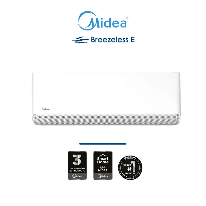 Aire Acondicionado Midea 18.000 BTU - Inverter Breezeless Wifi | Sodimac - Falabella